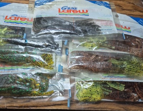 6 Packs Gene Larew Skirted Salt Craws 3" --4 Per Pack | eBay