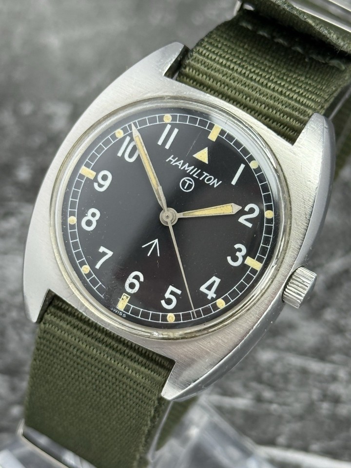 1973 Hamilton British Military ISSUE W10 6645-99 Manual Hand Wind Watch ...