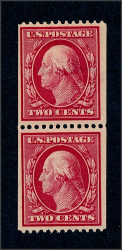 drbobstamps US Scott #386 Mint HR OG Coil Pair w/ Clean 2025 PSE Cert ...