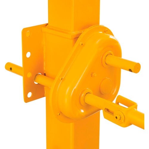 NEW! Hand Crank Trailer Stand, Semi-Pneumatic Wheels, 100,000 Lb ...