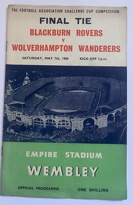 FA CUP FINAL PROGRAMME 1960 Wolves v Blackburn Rovers | eBay UK