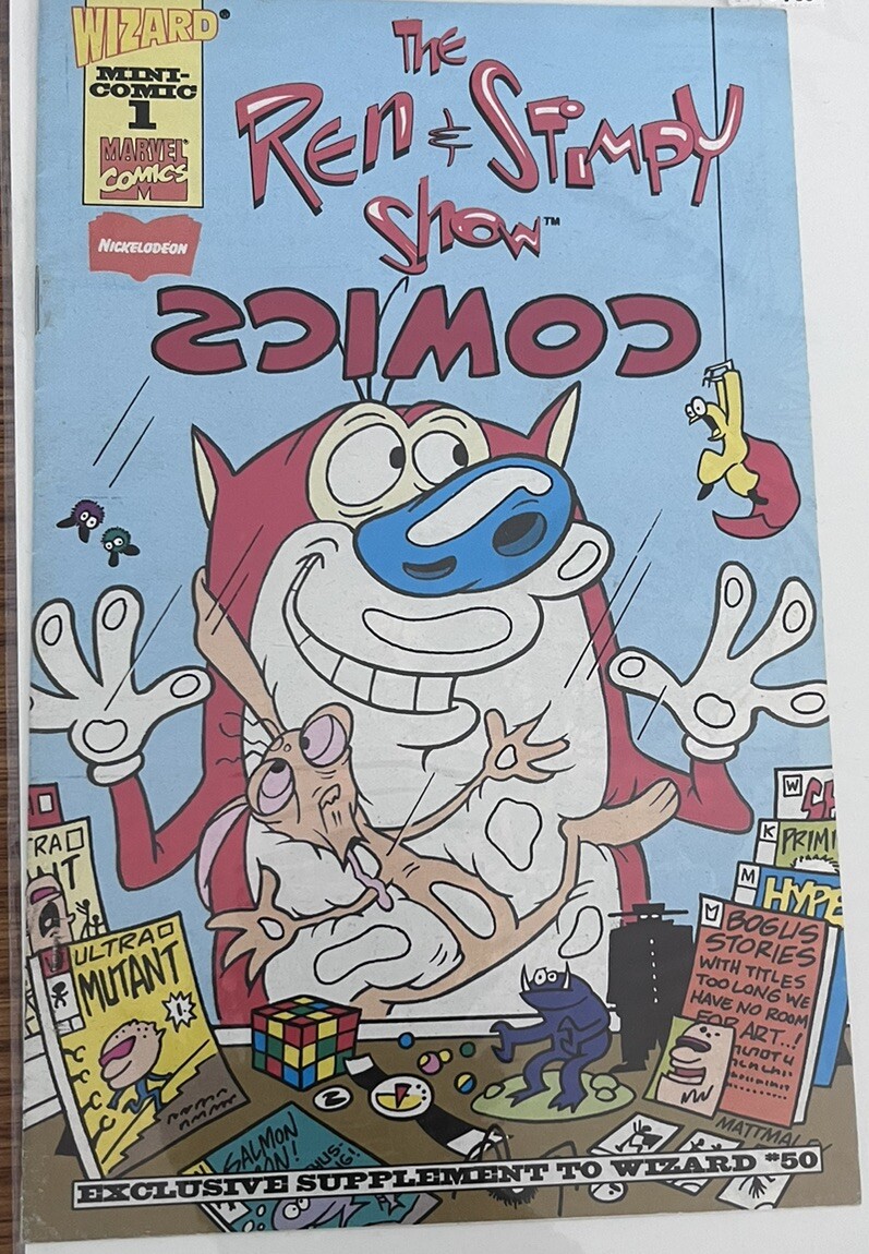 The Ren & Stimpy Show ASHCAN (Wizard Mini Comic #1) 1995 Marvel Vintage ...