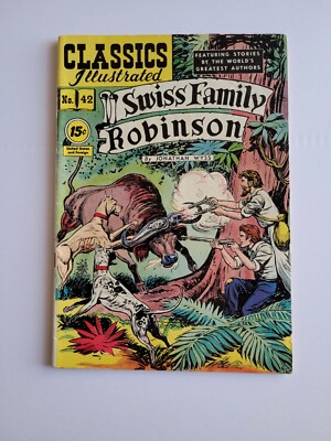 Classics Illustrated SWISS FAMILY ROBINSON #42 (1947) HRN 117 By ...
