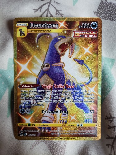 HOUNDOOM Gold Shiny Secret RARE 179/163 - Pokemon Card MINT/NM ...