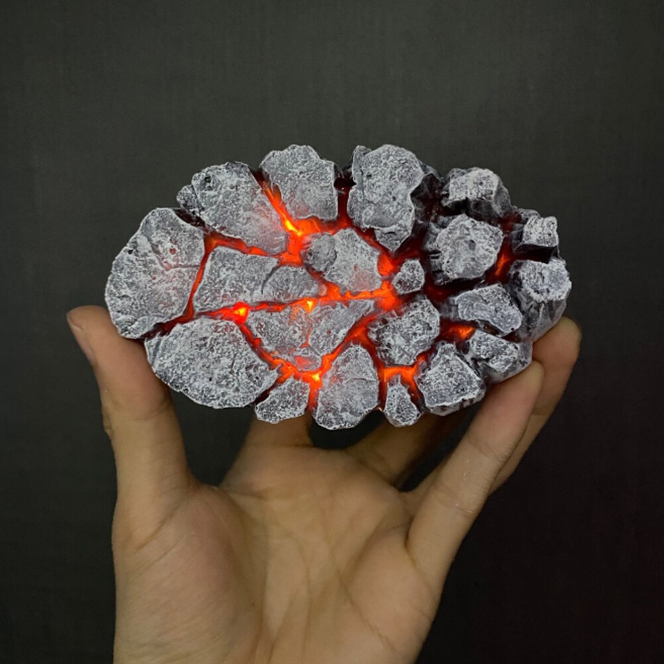 Resin Magma Battle Scene Model Toy Stand Base Accessory for Anime ...