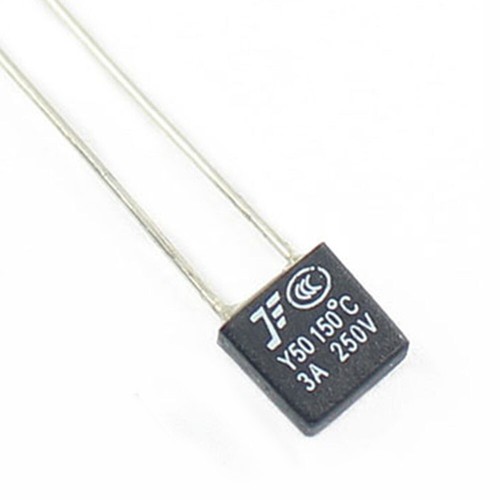 10Pcs RH Thermal Fuse 150℃ 150 C Degree 250V 3A Black Square ...