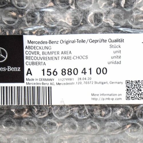 OEM MERCEDES BENZ GLA X156 FRONT BUMPER LOWER GRILLE A1568804100 ...