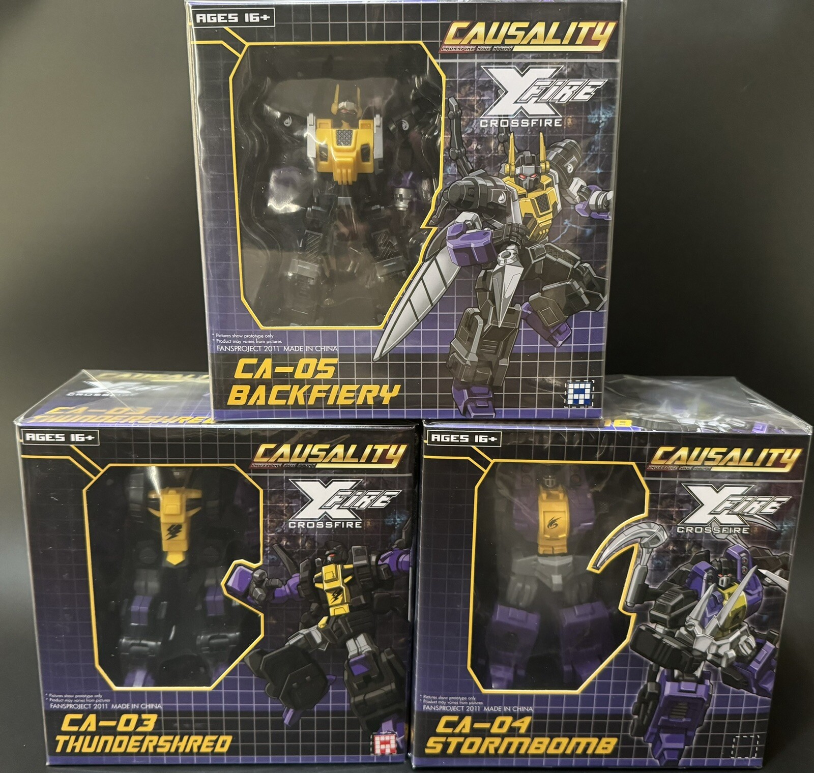 Fansproject Causality Xfire Crossfire Insecticons CA-03 CA-04 CA-05 CIB ...