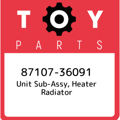 87107-36091 Toyota Unit sub-assy, heater radiator 8710736091, New ...