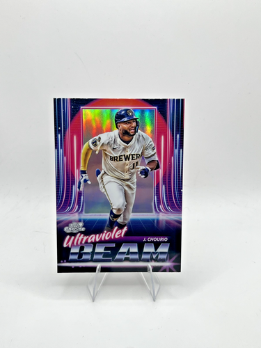 2025 Topps Chrome Cosmic Ultraviolet Beam Jackson Chourio Milwaukee ...