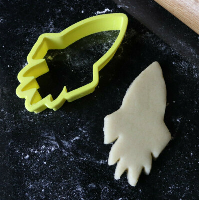 Rocket ship cookie cutter, Space themed cookies, Fondant cutter | eBay