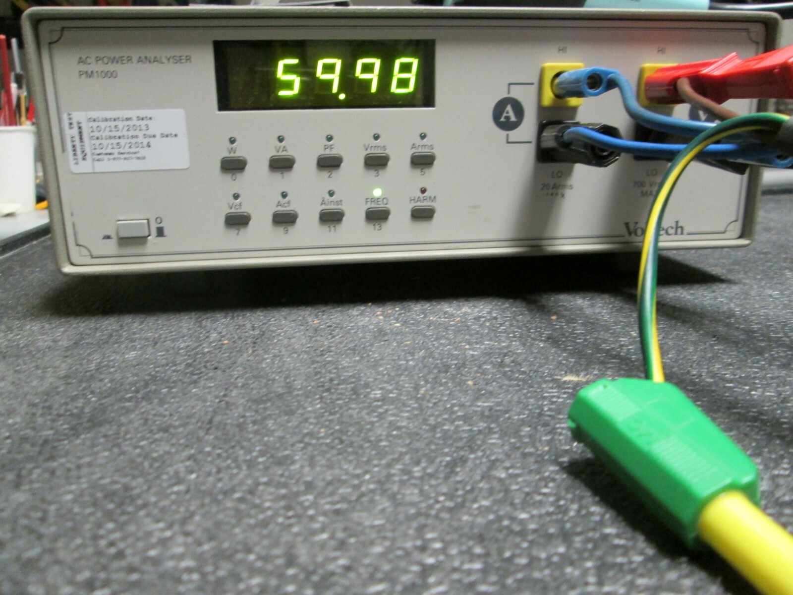 Voltech PM1000 AC Power Analyzer WORKING! Up to 700V, 15A Well tested ...