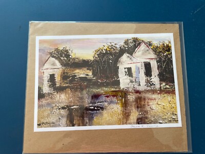 Giclee Deep Matte Art Print - Countryside Cottages : So colorful and ...