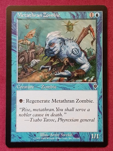 Magic The Gathering INVASION METATHRAN ZOMBIE blue card MTG | eBay
