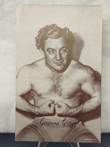 Original circa 1945-1960 Gorgeous George Wrestler Exhibits Arcade Photo ...