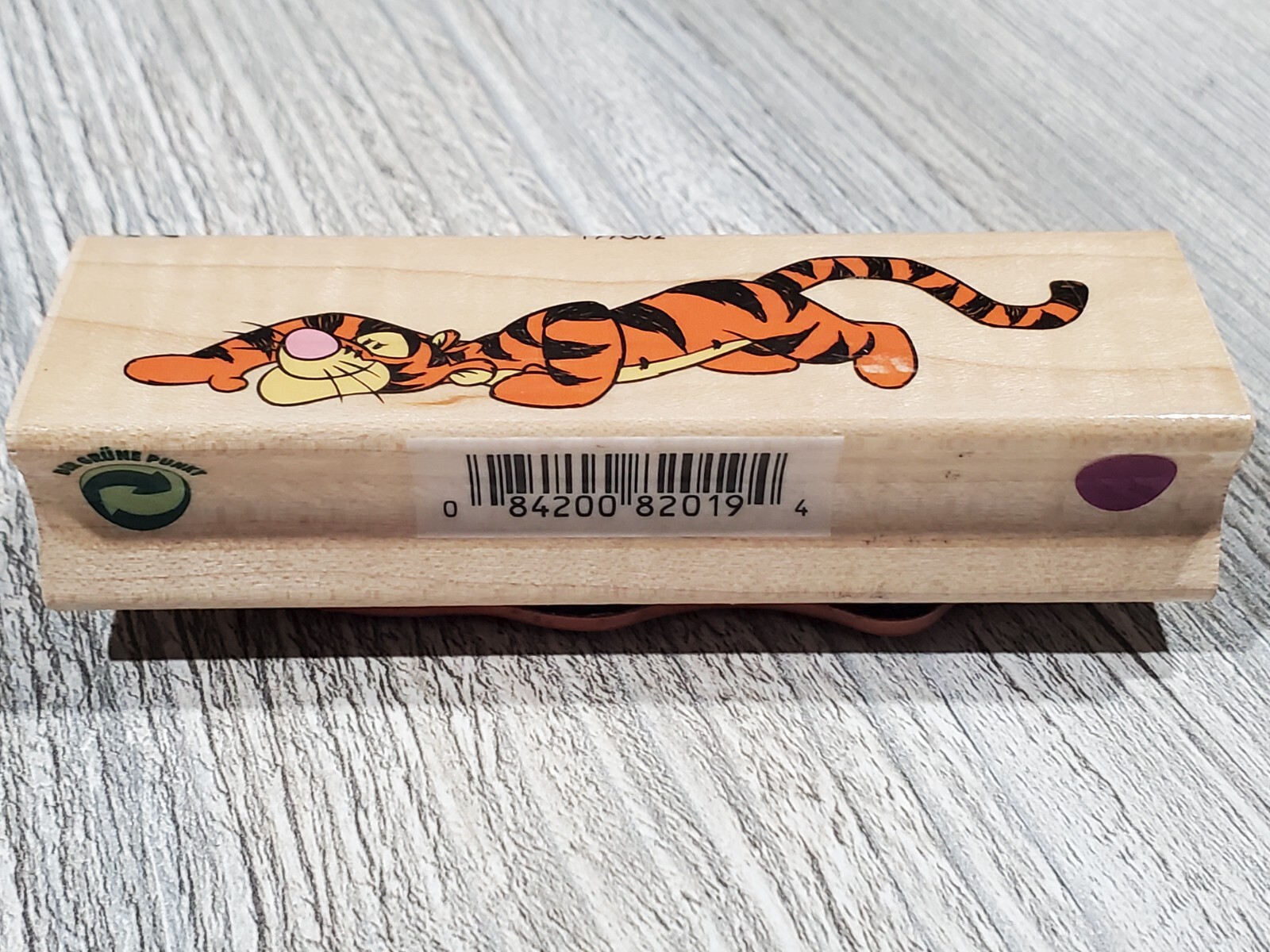 Lot of 4 Disney Winnie the Pooh Tigger Themed Wood Mounted Rubber ...
