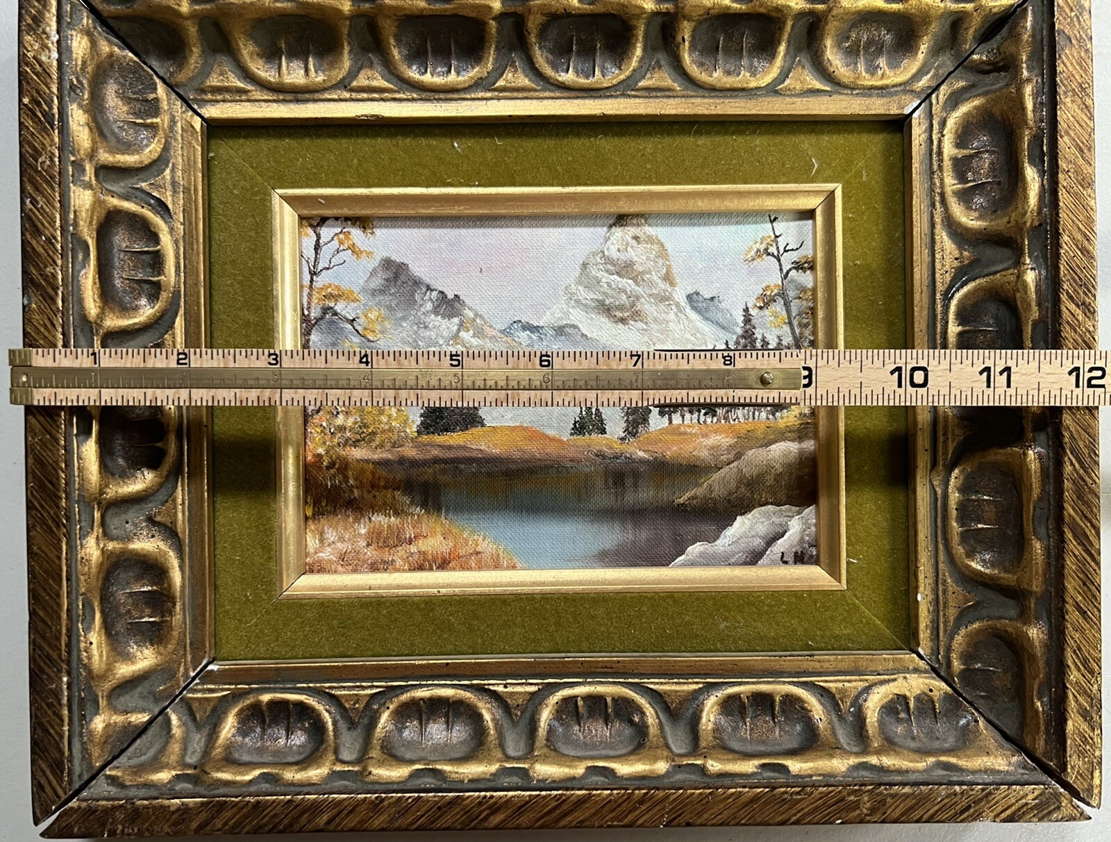 Lena Hipp Lake In Countryside Folk Art Painting Signed Shadowbox Frame ...
