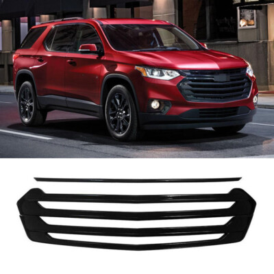 Fits 2018-2021 Chevrolet Traverse Front Grille Cover Overlay Gloss ...