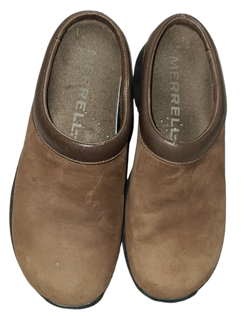 Merrell Jungle Primo Clog Dark Brown Slip On Suede Mu… - Gem