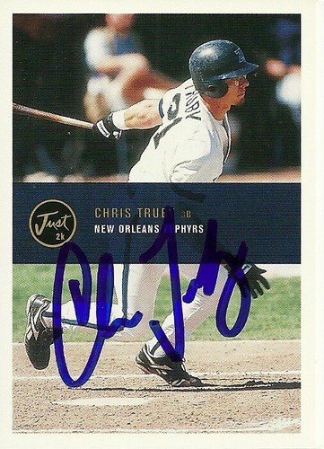 2000 New Orleans Zephyrs CHRIS TRUBY Signed Card AUTOGRAPH ASTROS | eBay