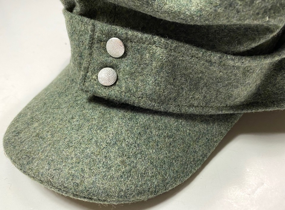 WWII GERMAN WAFFEN HEER ARMY M43 M1943 WOOL COMBAT FIELD CAP-LARGE | eBay