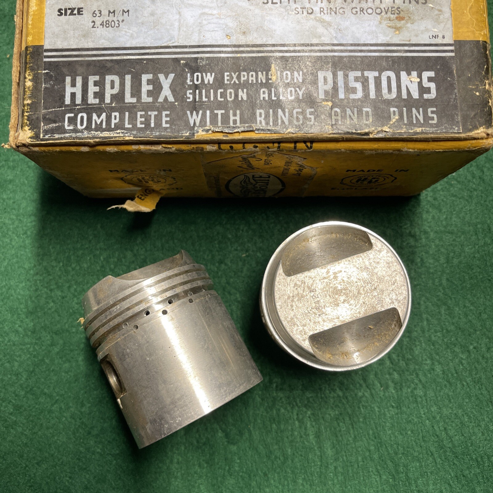 Triumph Pre Unit 500 63mm STD Pistons Unfinished Hepolite Bare | eBay UK