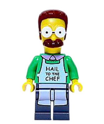 NEW LEGO - Figure - Simpsons - Ned Flanders with Apron - set 71006 ...