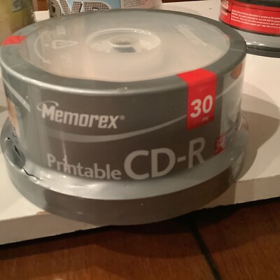 MEMOREX SEALED PRINTABLE / RECORDABLE CD-R 30 Pack 52X 700MB 80 Min | eBay