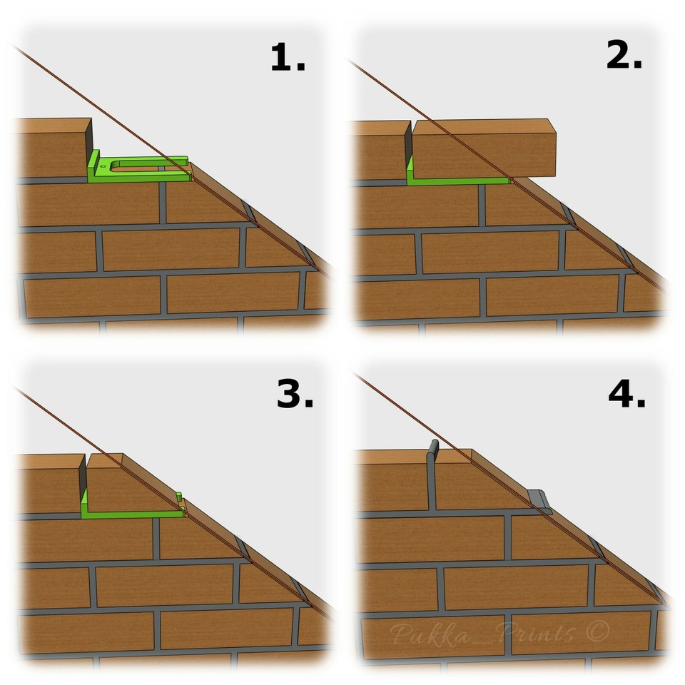 Brickies 3 in 1 Multi Tool Tingle, Gauge Height, Gable Packer Marker ...