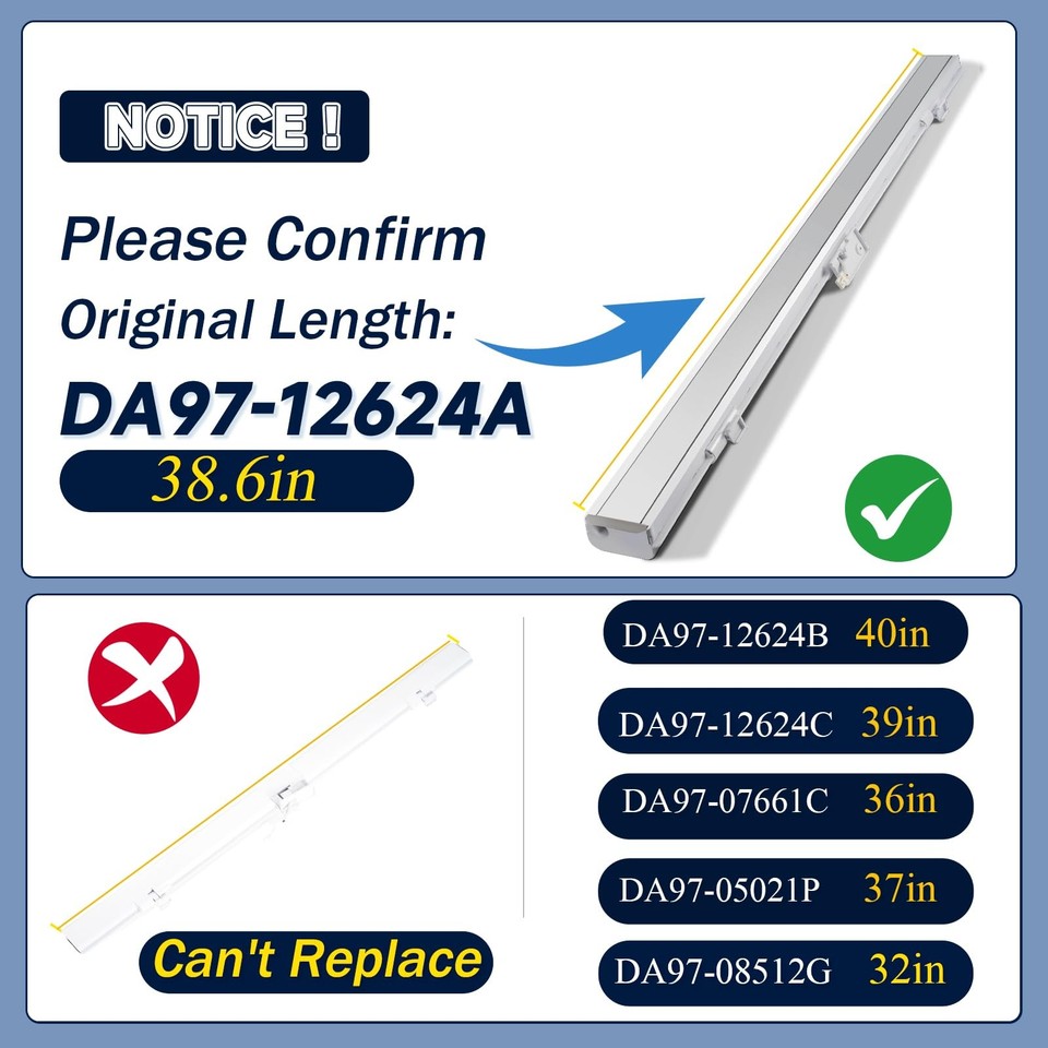 DA97-12624A Refrigerator Door Flipper Assembly Compatible with Samsung ...
