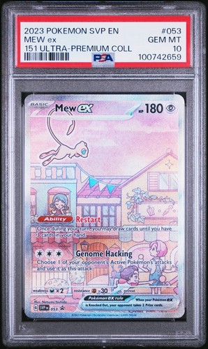 Mew ex 151 Ultra-Premium Collection Full Art Promo SVP EN #053 PSA 10 ...