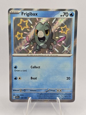 Frigibax - 128/091 - Shiny Rare - Paldean Fates - Pokemon Card NM | eBay