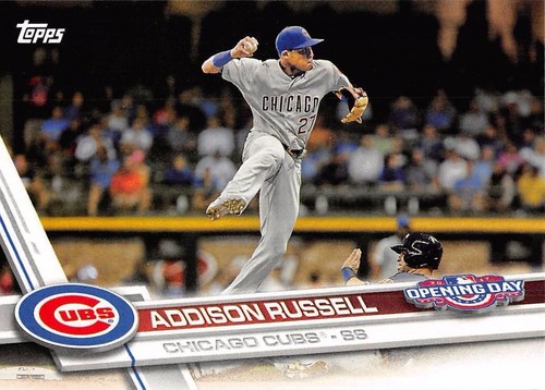 2017 Topps Opening Day #86 Addison Russell Chicago Cubs | eBay