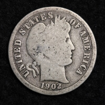 1902-S Silver Barber Dime GOOD FREE SHIPPING | eBay