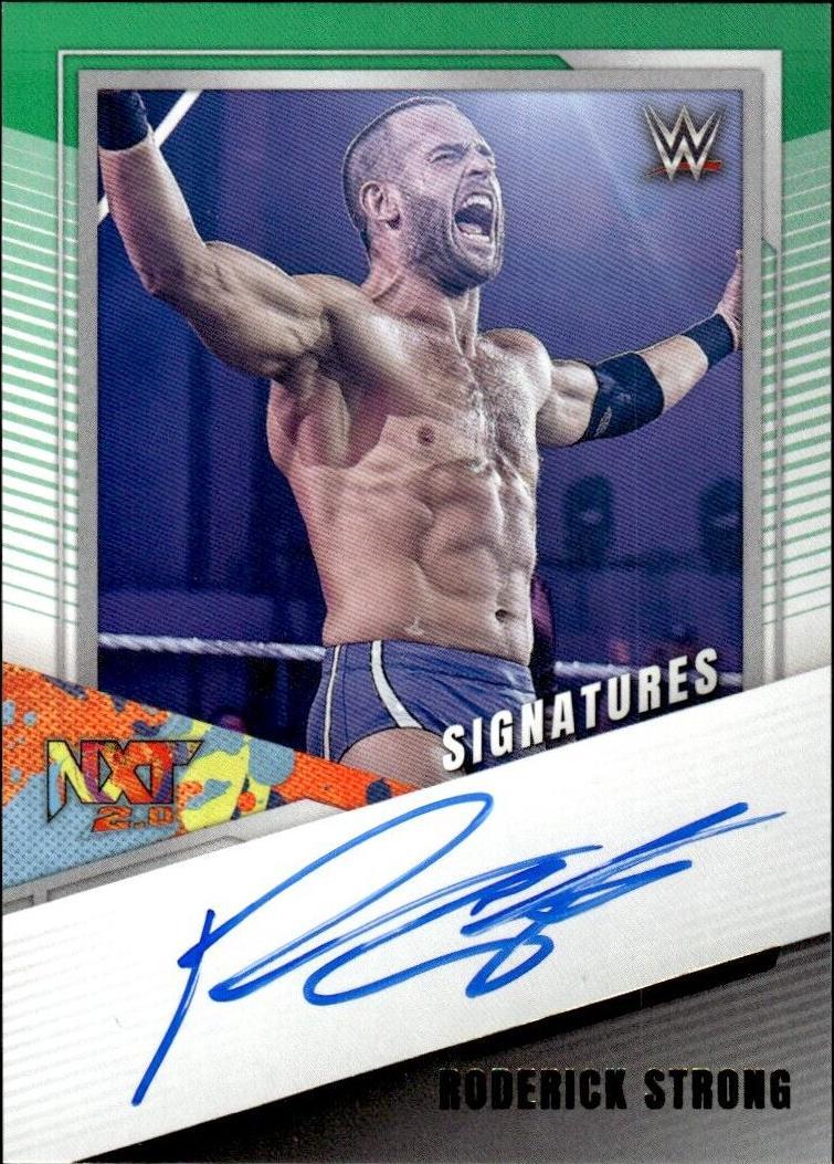 2022 Panini WWE NXT - Nxt Signatures Roderick Strong #NS-RST Green (AU ...