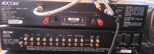 Adcom 3 Units GCD-600 5 disc CD Changer, GFA 535 Amp and GFP 555ll | eBay