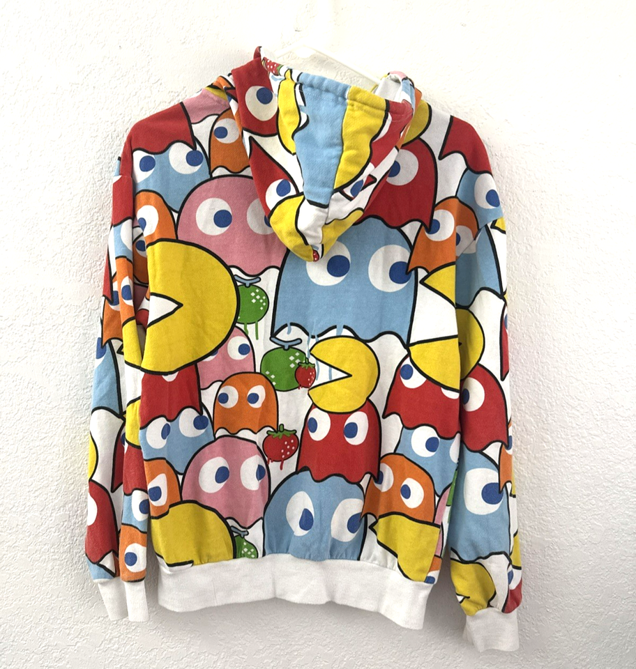PAC-MAN Video Game Hoodie Hooded Sweatshirt Size S Ghosts Pacman | eBay