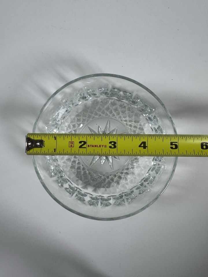 Set Of 5 Vintage Arcoroc France Small Bowl Dessert Fruit Cut Glass ...