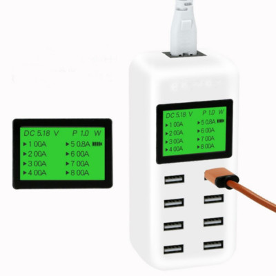 8-Port Smart Multi USB AC Wall Charger Hub Smart Fast Wall Charging ...