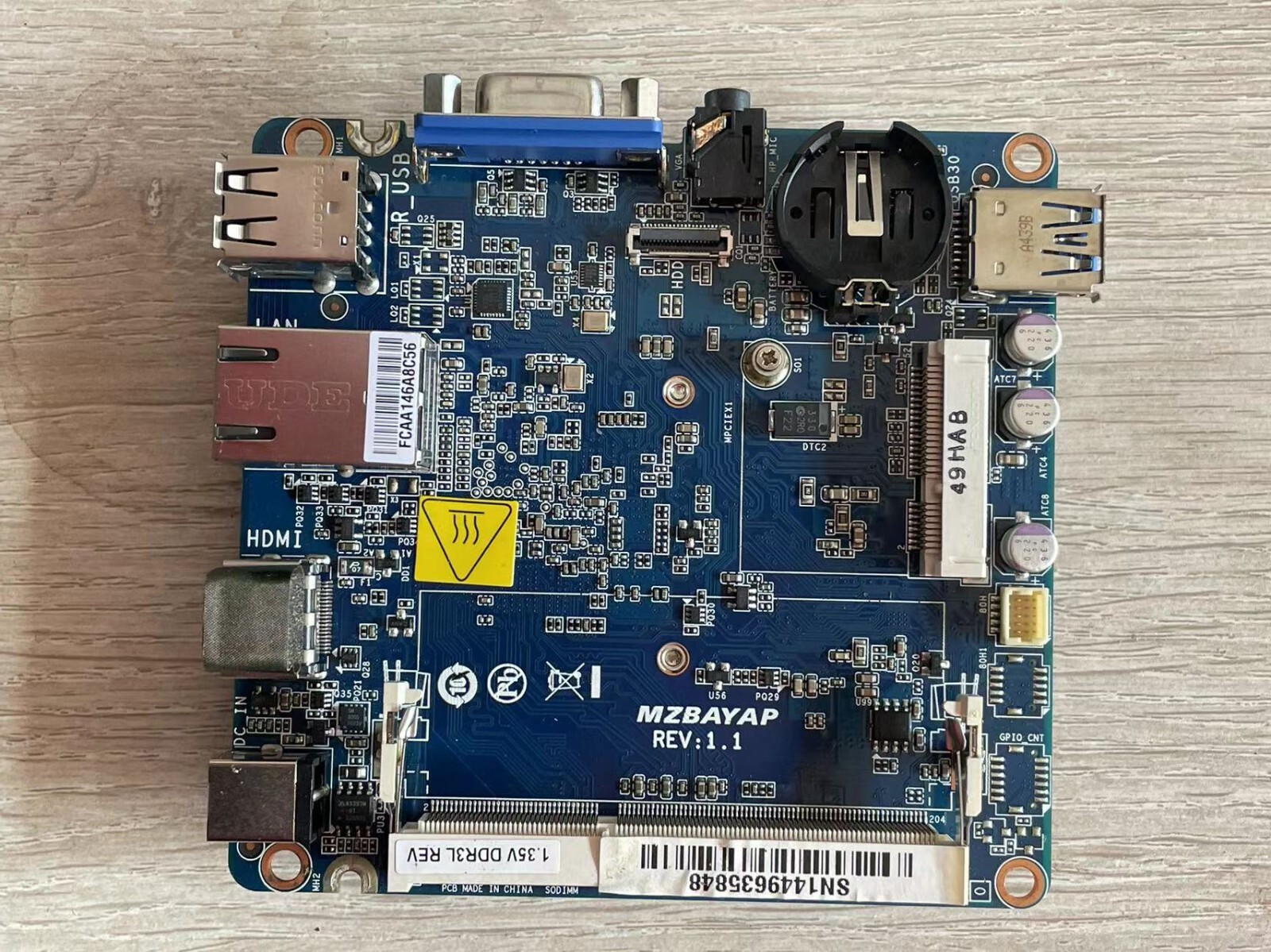 Gigabyte GB-BXBT-1900 GB-BXBT-2807 MZBAYAP Motherboard -only sell ...