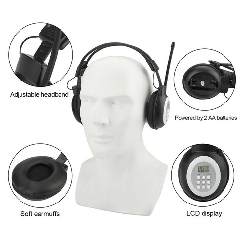 Portable Personal FM Radio Headphones , Wireless Headset with Radio ...