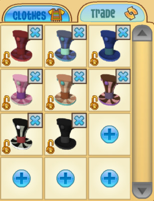 Animal Jam Classic AJ AJC Top Hat Clothing 8-Item Bundle (Read ...
