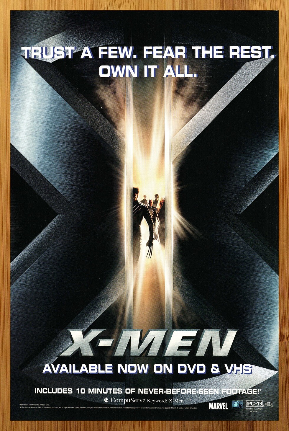 X Men Movie Poster 2000