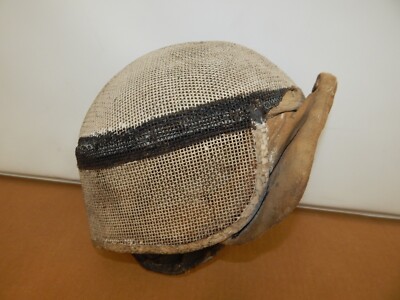 Early 1900's Antique Fencing Helmet Face Mask Medieval Metal Mesh ...