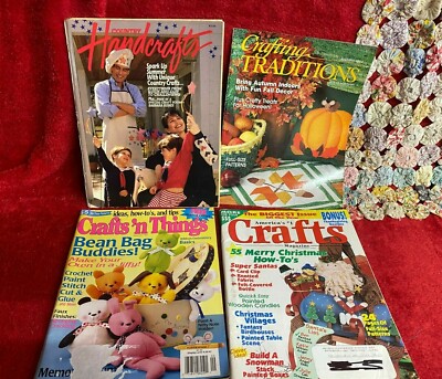 Lot of 4 Misc Craft Magazines w Patterns & Projects 1989 1991 1997 2003 ...