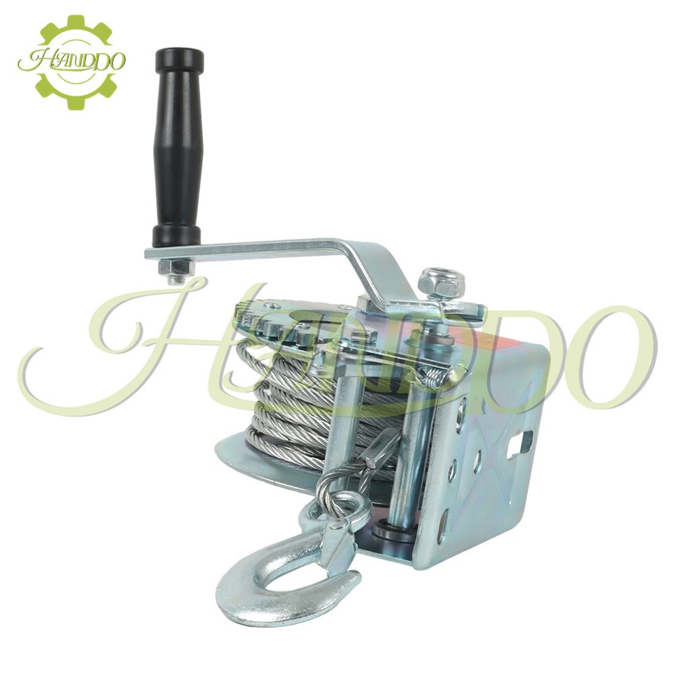 Manual Winches 1600lbs Hand Winch Boat Winch Hand Crank Winch With 32ft ...