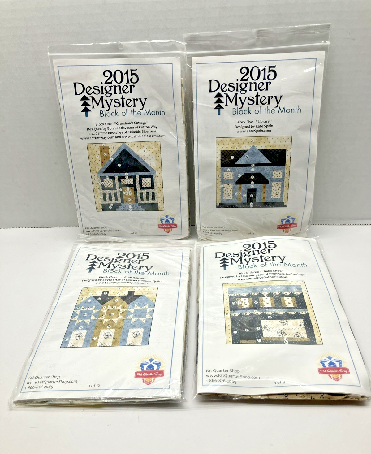 Designer Mystery Block of the Month Quilt Blocks 2015 Fat Quarter Shop ...