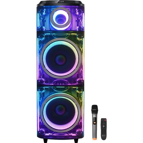 Supersonic IQ Sound Cyber Flex 2 x 12" Wireless Party Speaker ...