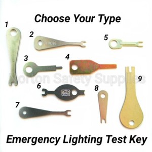 Emergency Lighting Test Key - Choose Your Type Key | eBay