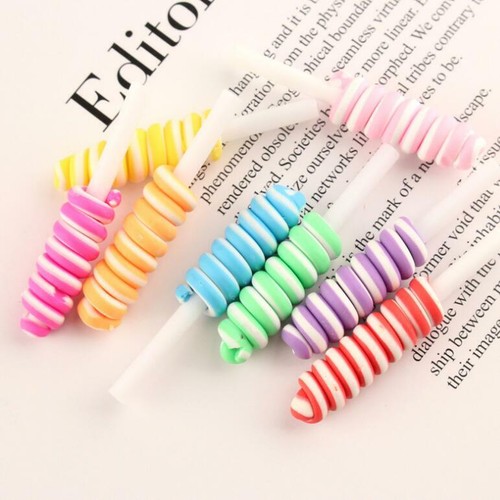 100 Pcs Dollhouse Miniature mini food Round Lollipop Sucker Sugarplum ...